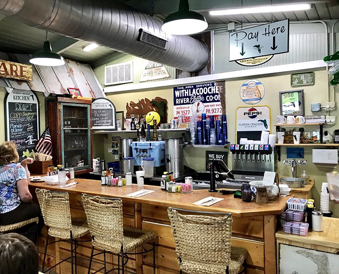 Pull up a woven seat at the counter where locals swap stories and newcomers become regulars between bites of Southern comfort.