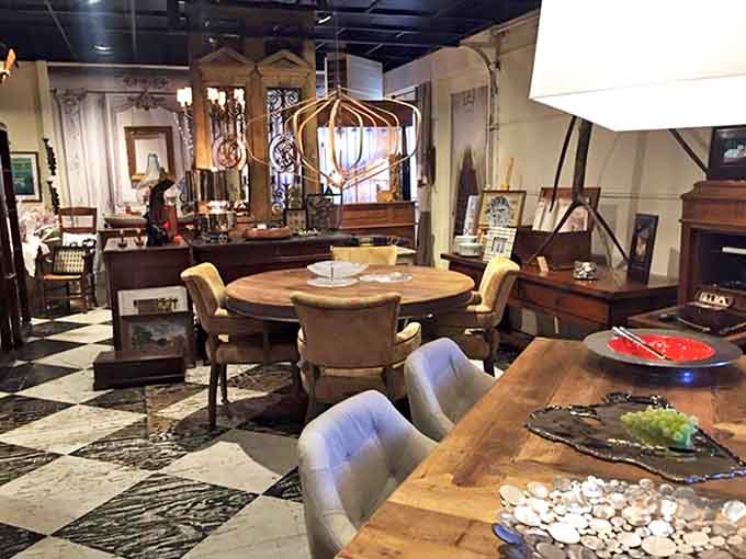 Step inside to discover a world where checkerboard floors and warm lighting create the perfect backdrop for European treasures waiting to tell their stories.