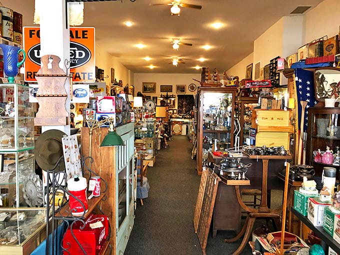 Step inside and prepare for sensory overload &ndash; narrow aisles create intimate treasure-hunting paths through decades of American material culture.