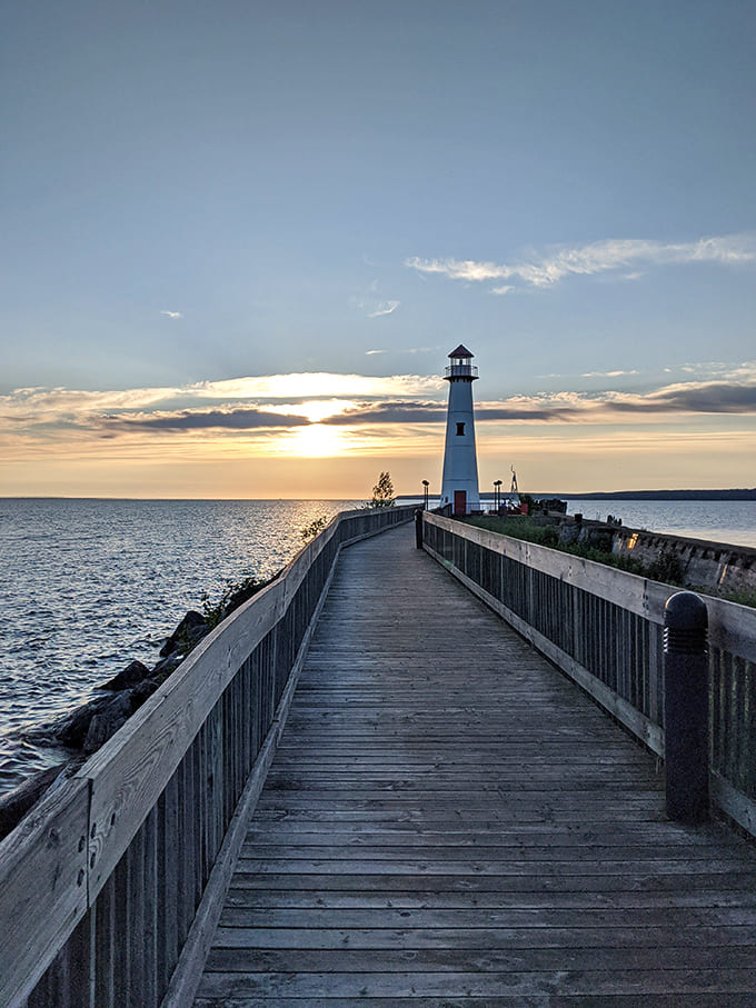 This lighthouse stands guard over the straits, probably judging boats that don't signal properly before turning.