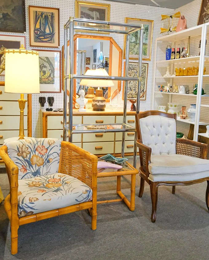 Step into a time capsule where mid-century modern meets eclectic charm &ndash; each corner revealing furniture pieces with stories to tell.