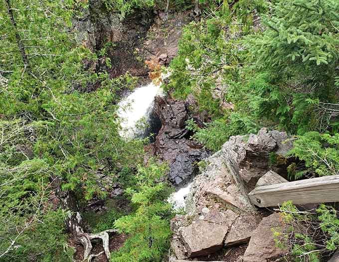 The mysterious Devil's Kettle where half the river simply vanishes into the earth below.