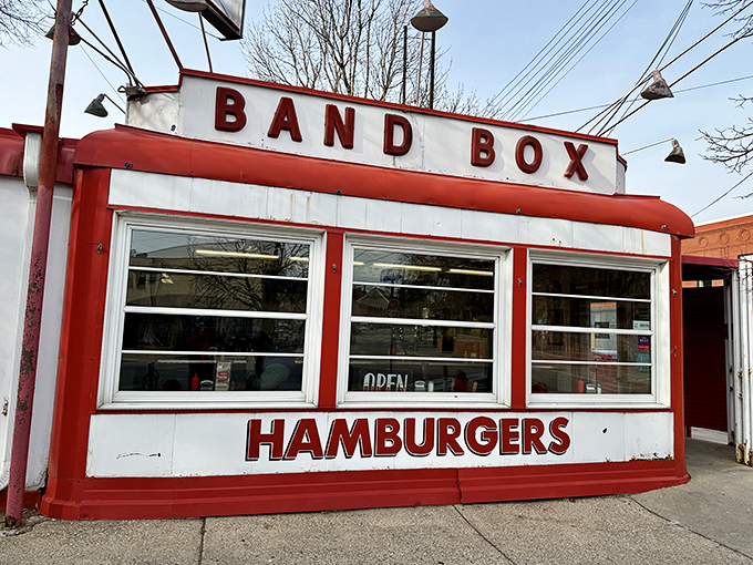 Band Box Diner's distinctive curved roof and vintage signage have made this tiny Minneapolis landmark a beloved fixture for burger enthusiasts