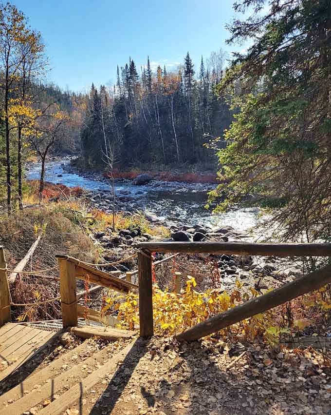 Dense forest surrounds this natural wonder, making the hike as beautiful as the destination itself.