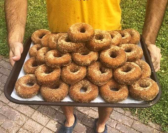 Golden-brown perfection! These cinnamon-sugar donuts aren't just treats &ndash; they're edible time machines that transport you back to simpler days with every bite.