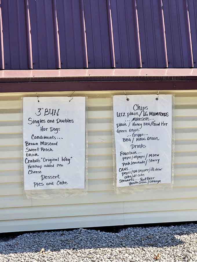 The handwritten menu boards tell you everything you need to know &ndash; simplicity reigns supreme at this burger institution.