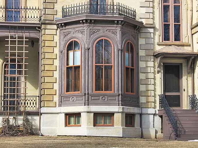 This elegant bay window isn't just architectural showing off &ndash; it's a Victorian status symbol designed to flood interior spaces with natural light.