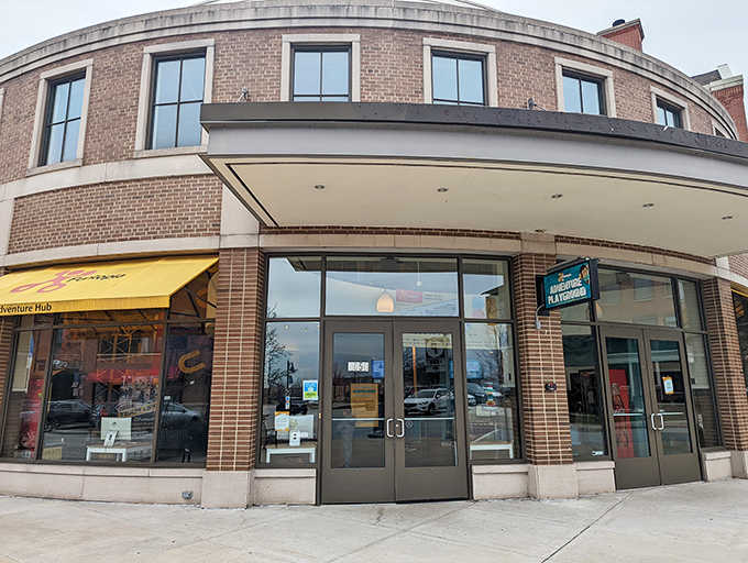 The welcoming entrance beckons adventure-seekers with its promise of indoor thrills, a portal to playground paradise that works regardless of Wisconsin weather.