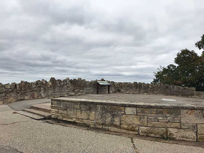 This isn't just any stone wall &ndash; it's a front-row seat to one of Mother Nature's greatest productions.