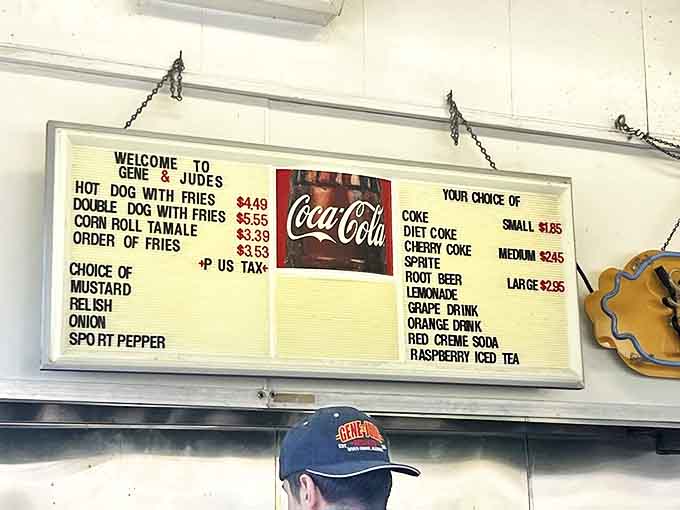 When your entire menu fits on one board, you know they're doing a few things exceptionally well instead of many things mediocrely.