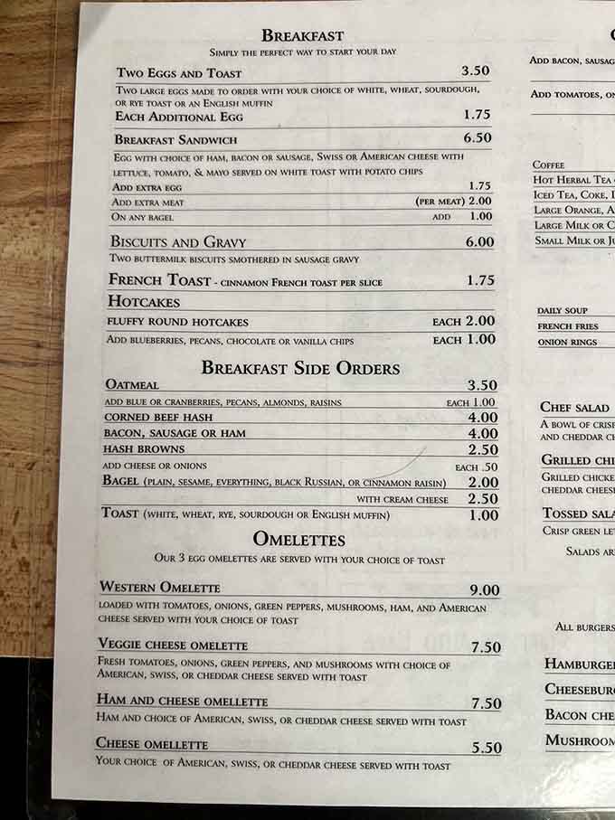 A menu that doesn't need paragraphs of description because the food speaks for itself, hallelujah for simplicity.