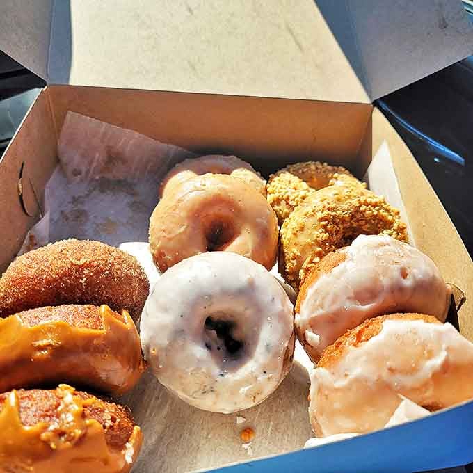 These glazed beauties are what donut dreams are made of, each one a perfect circle of fried dough happiness.