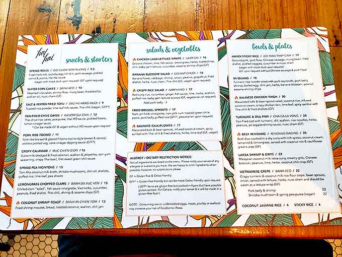 Hai Hai's menu reads like a culinary road trip through Southeast Asia, featuring everything from Vietnamese classics to Malaysian rendang.