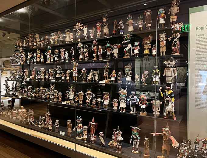 This jaw-dropping collection of Hopi kachina dolls showcases intricate craftsmanship that'll make you wonder how human hands created such detailed figures.