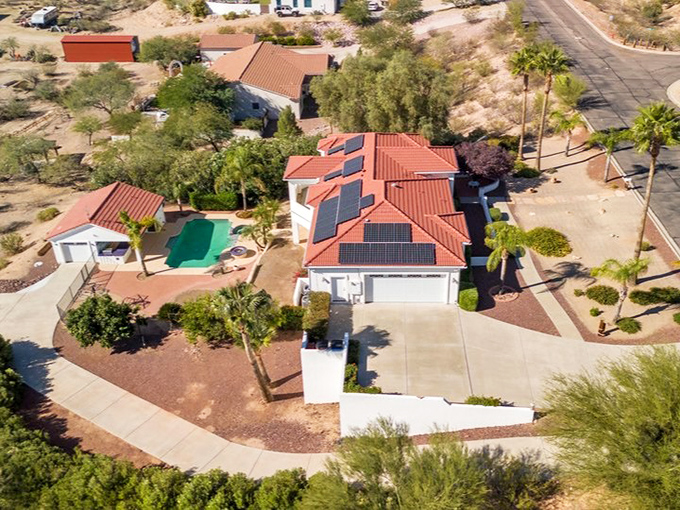 Modern homes with desert landscaping show how Wickenburg balances its Western heritage with contemporary living.