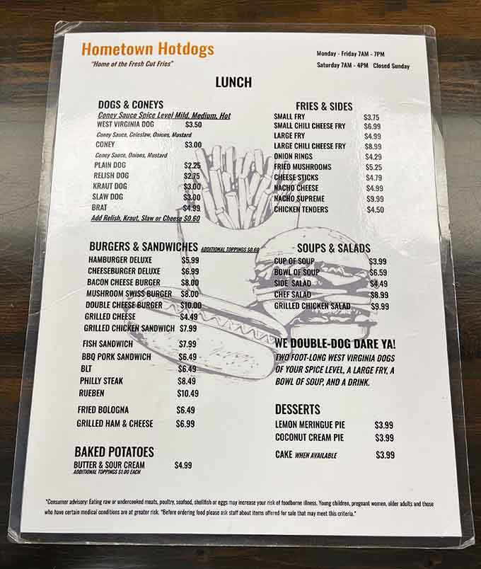 The menu keeps things beautifully simple, focusing on what they do best without trying to be everything to everyone.