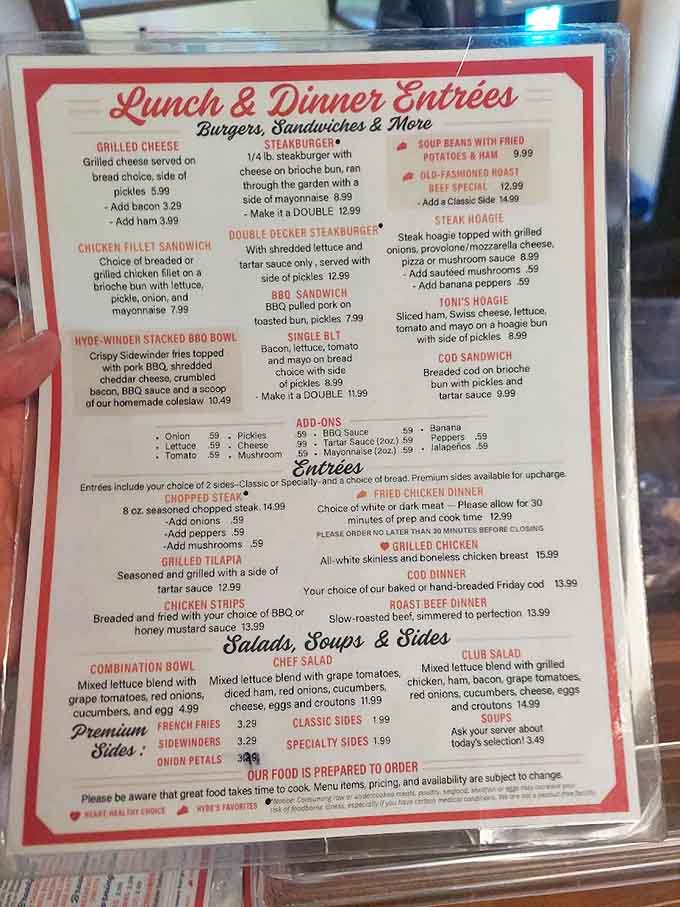 The menu reads like a comfort food greatest hits album &ndash; from hearty breakfasts to stacked sandwiches and those legendary pies.