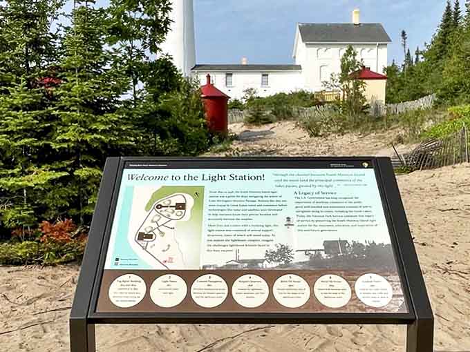 History comes alive through interpretive displays, telling tales of shipwrecks and lighthouse keepers who definitely didn't have the luxury of calling maintenance.