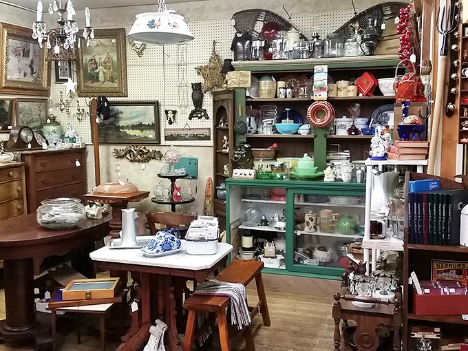 Organized chaos at its finest &ndash; vendor booths create intimate treasure islands where vintage furnishings, glassware, and collectibles compete for your attention and affection.