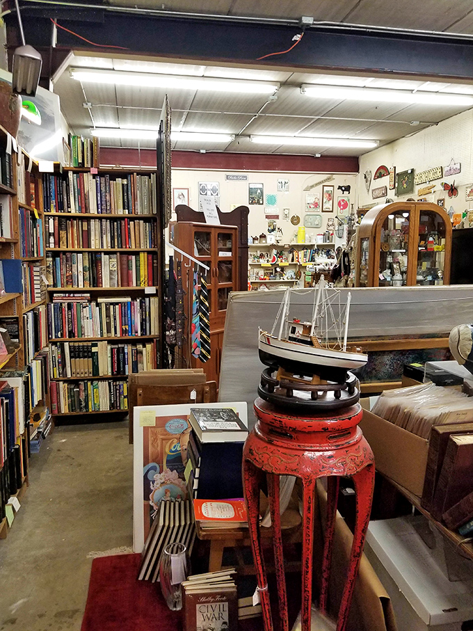 Literary treasures await bibliophiles, with shelves groaning under the weight of stories spanning generations and genres.