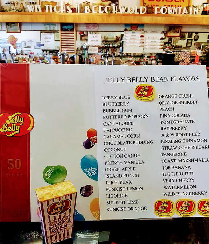 The Jelly Belly menu reads like a flavor passport &ndash; from Buttered Popcorn to Sizzling Cinnamon, it's a rainbow of possibilities that would make Willy Wonka jealous.