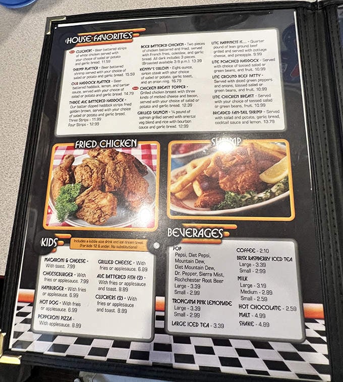 This isn't just a menu&mdash;it's a time machine. Each laminated page offers classics that have satisfied hungry Minnesotans for generations.