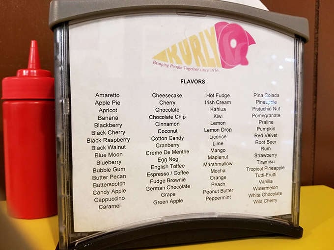 This flavor list reads like the greatest hits of frozen happiness, offering everything from classic vanilla to adventurous options you never knew existed.
