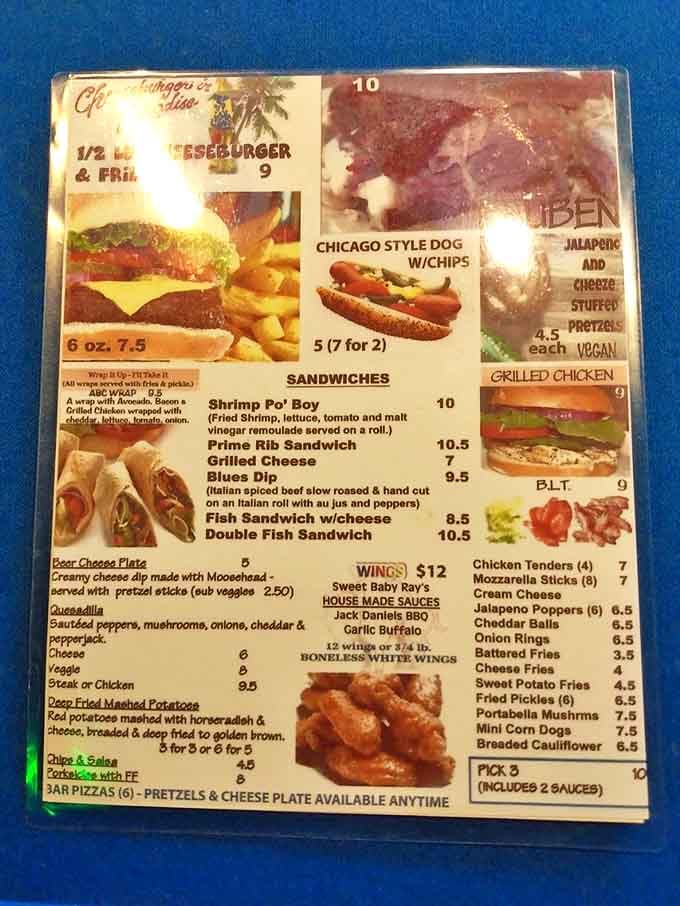 The menu might look weathered, but those comfort food classics are timeless crowd-pleasers done right.