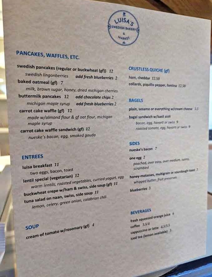 This menu reads like a love letter to Swedish comfort food, with enough gluten-free options to make you forget you're accommodating dietary restrictions.