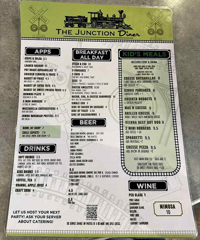 This menu proves you don't need fifty pages to offer something for everyone, just solid choices executed well.