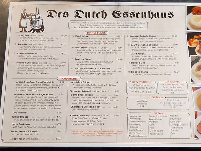 This isn't just a menu &ndash; it's a roadmap to comfort food nirvana, with each item promising the kind of satisfaction that modern fast food can only dream about.