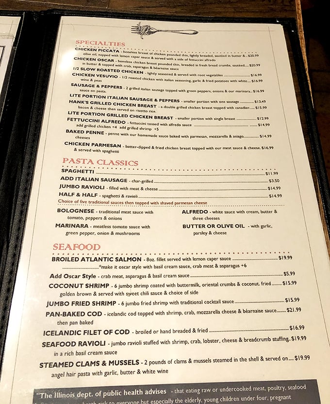 The menu reads like a love letter to comfort classics &ndash; from Chicken Piccata to Pan-Seared Cod with all the trimmings, each dish promising a journey to flavor country.