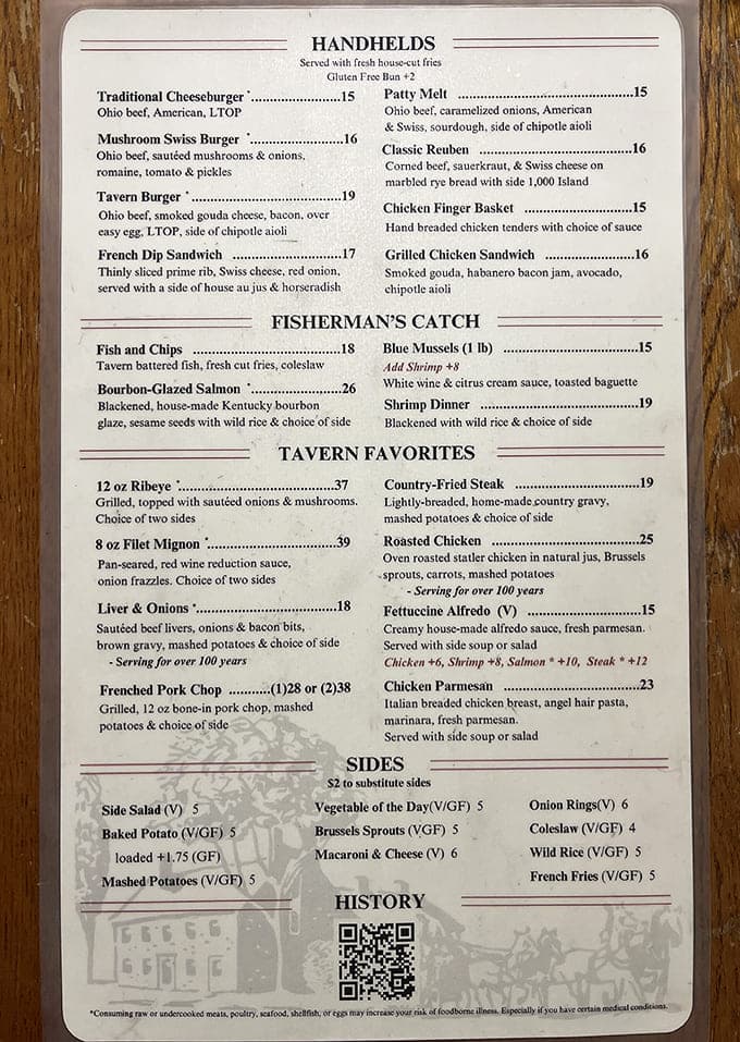 The menu reads like a love letter to American classics, with the prime rib stealing the spotlight as the undisputed star.