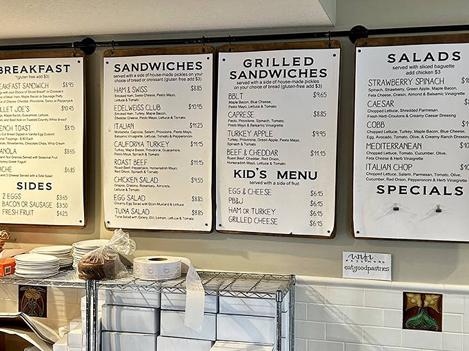 The menu board &ndash; a treasure map of culinary delights &ndash; showcases breakfast sandwiches that have achieved legendary status among Minnesota food enthusiasts.