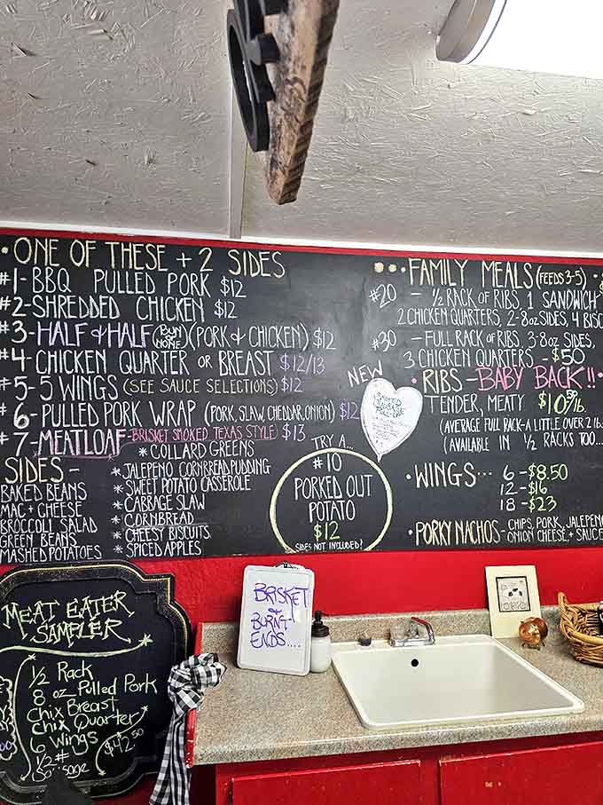 Simple menu, complex flavors &ndash; the handwritten prices reflect the no-frills approach that lets the food speak for itself.