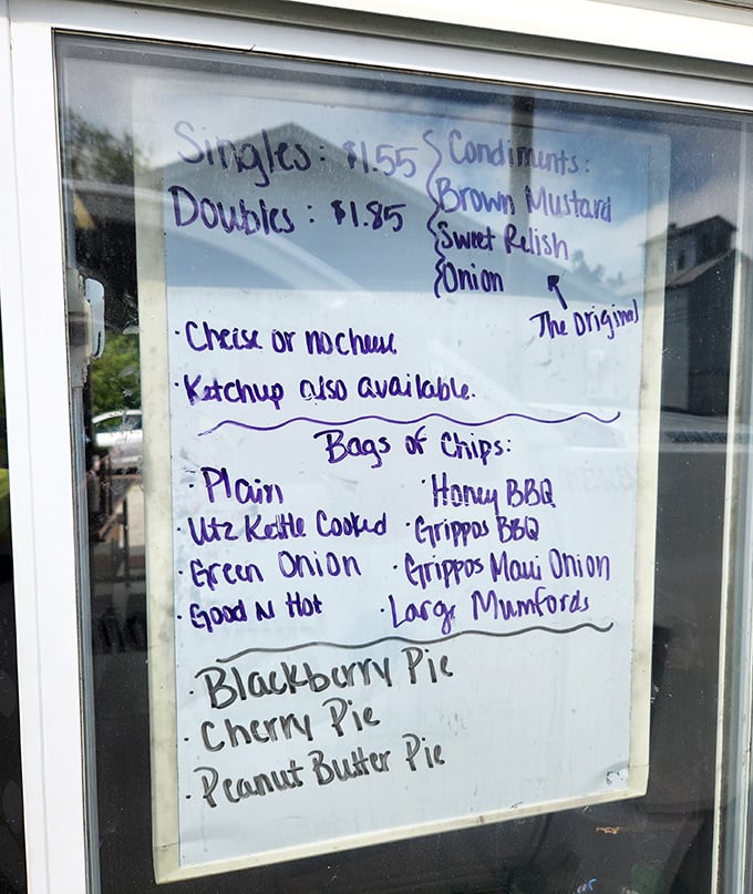 The handwritten menu board tells you everything you need to know &ndash; simplicity is the secret ingredient at Crabill's.