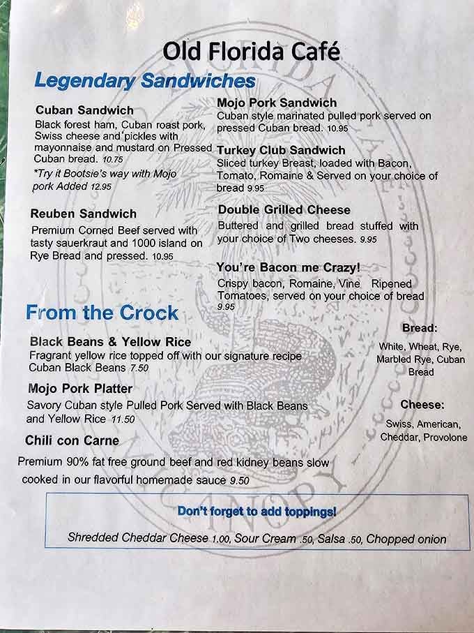 The menu proves that sometimes simple is better, focusing on quality over quantity with Cuban-inspired favorites.