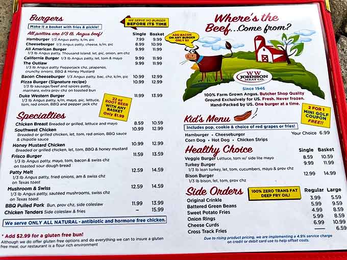 This isn't just a menu &ndash; it's a roadmap to happiness, with every path leading to delicious satisfaction.