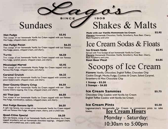The menu reads like poetry for your sweet tooth &ndash; sundaes with names like "Mississippi Marvel" and "All That Jazz" aren't just desserts, they're experiences.