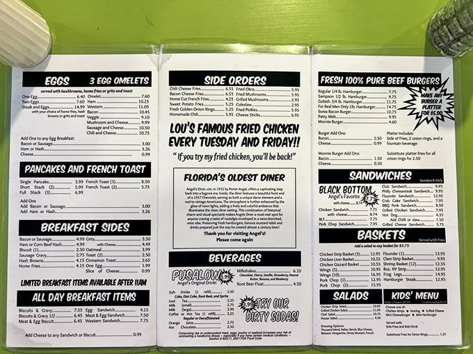 This menu isn't trying to reinvent the wheel&mdash;it's perfecting it, with breakfast all day because someone finally understood that pancakes don't recognize arbitrary time restrictions.