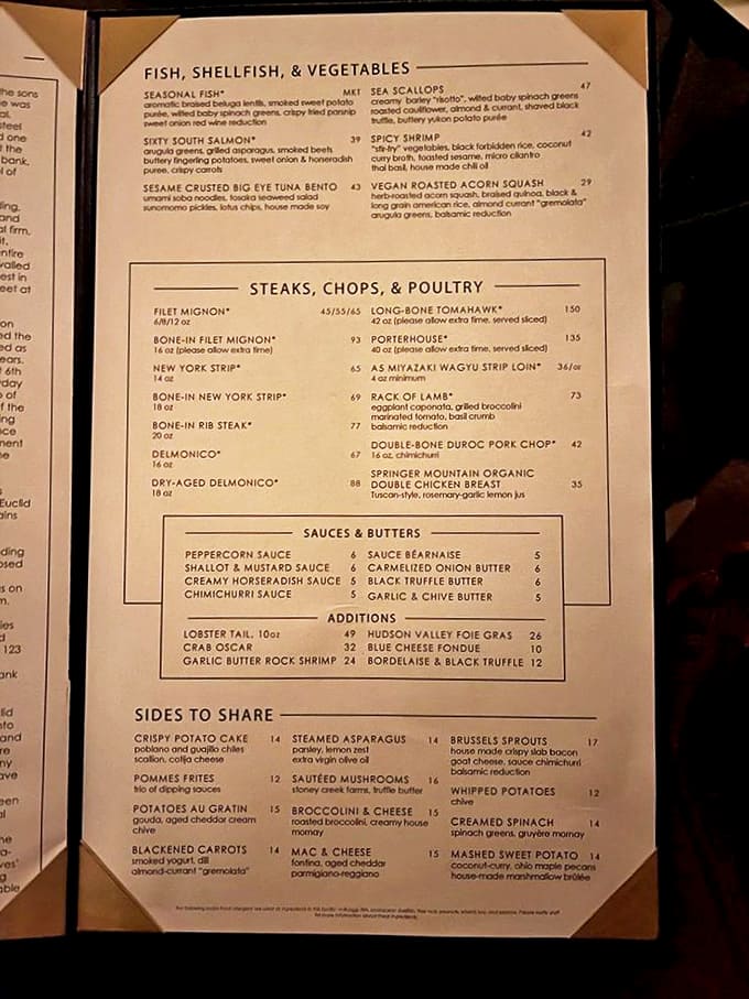 The menu reads like a carnivore's dream journal &ndash; a leather-bound promise of beef nirvana that makes vegetarians nervously reconsider their life choices.