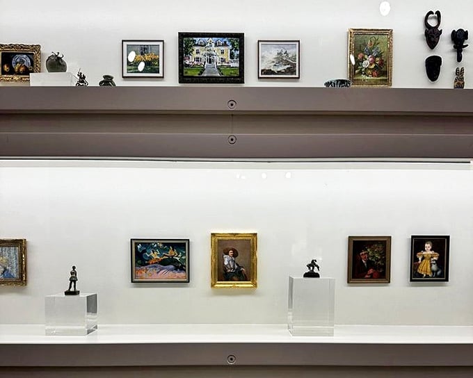 Gallery walls showcase miniature artwork with the same reverence as their full-sized counterparts. These tiny treasures deserve their moment in the spotlight!