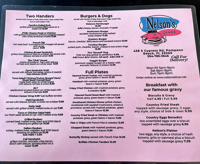 The menu at Nelson's reads like a greatest hits album of American comfort food, with each dish promising a nostalgic flavor journey.