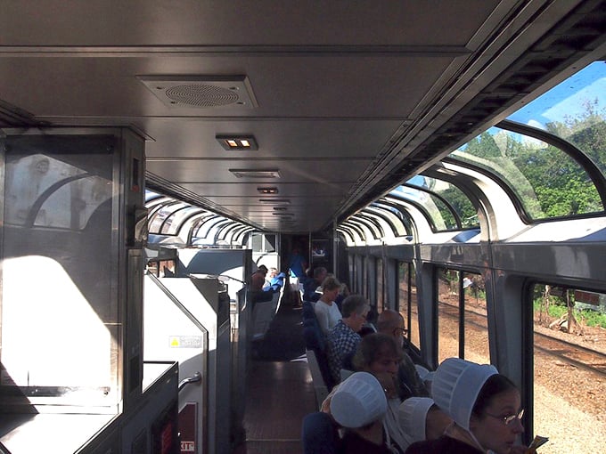 The Empire Builder's observation car offers 360-degree views through its signature glass-domed ceiling, perfect for soaking in Wisconsin's beauty.