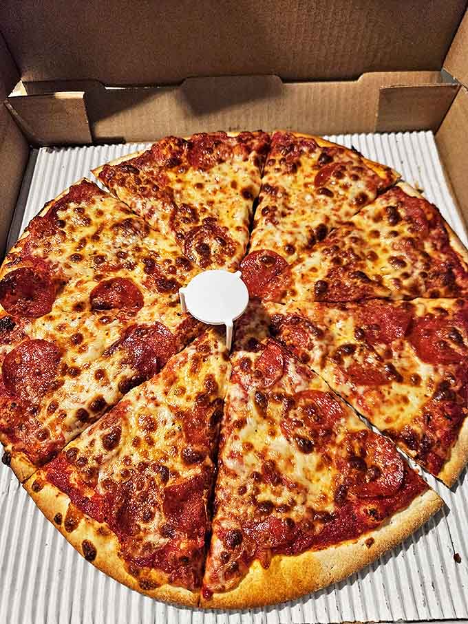 Their pepperoni pizza achieves pizza perfection with those coveted "cup and char" pepperonis that crisp at the edges while protecting little pools of flavor.