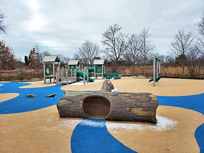 Playground: Where childhood imagination meets outdoor adventure &ndash; this playground looks like it was designed by someone who remembers what it's like to be a kid.