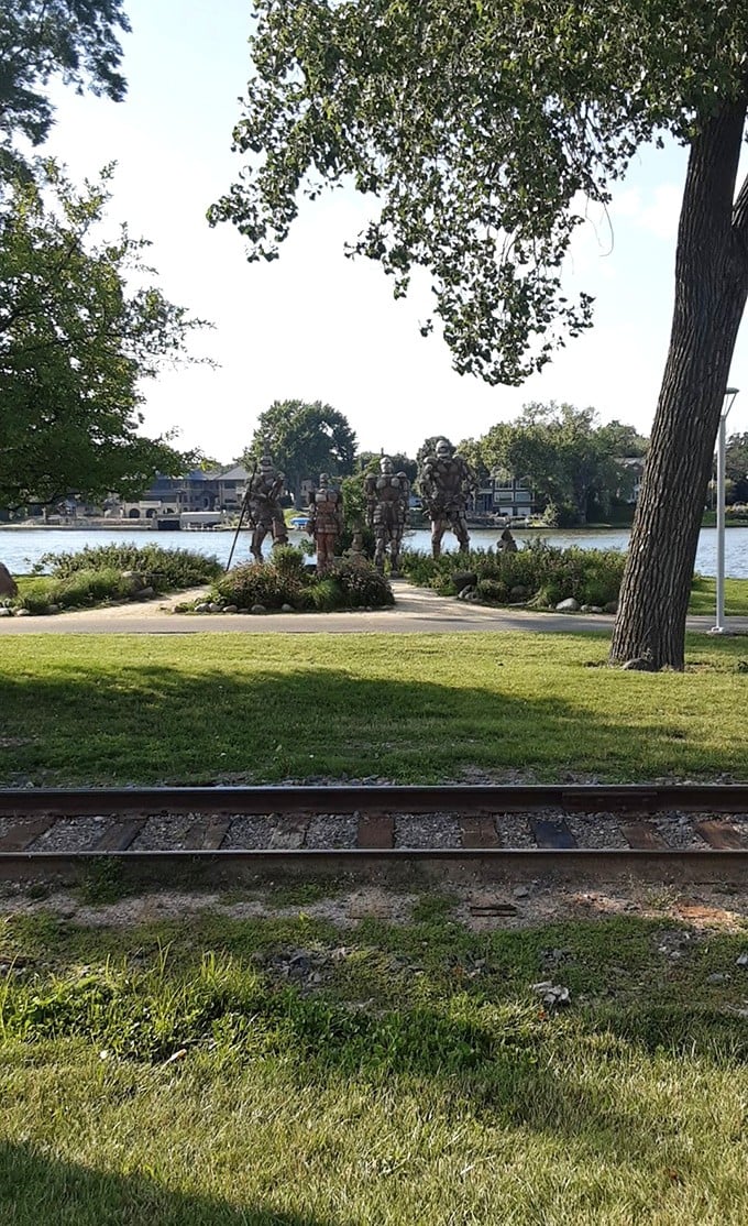 From a distance, the Rock Guardians blend harmoniously with the landscape while maintaining their commanding presence.