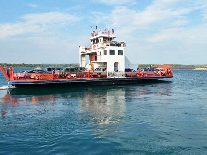 This ferry is your chariot to paradise, proving that sometimes the best destinations require a little extra effort to reach.