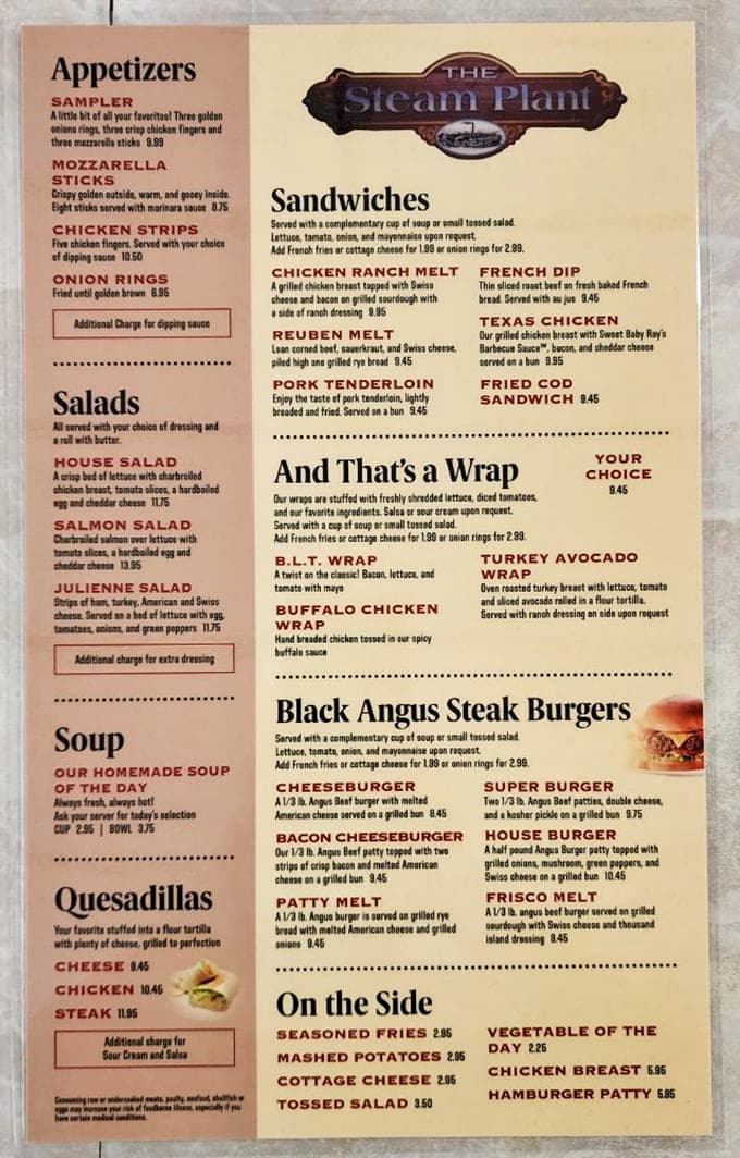 This menu reads like a greatest hits album of breakfast and lunch classics, with enough variety to keep regulars interested and newcomers happily overwhelmed by options.