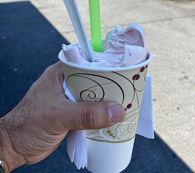 This strawberry milkshake isn't just pink &ndash; it's Dreamette Pink, a shade that exists nowhere else in nature but everywhere in childhood memories.